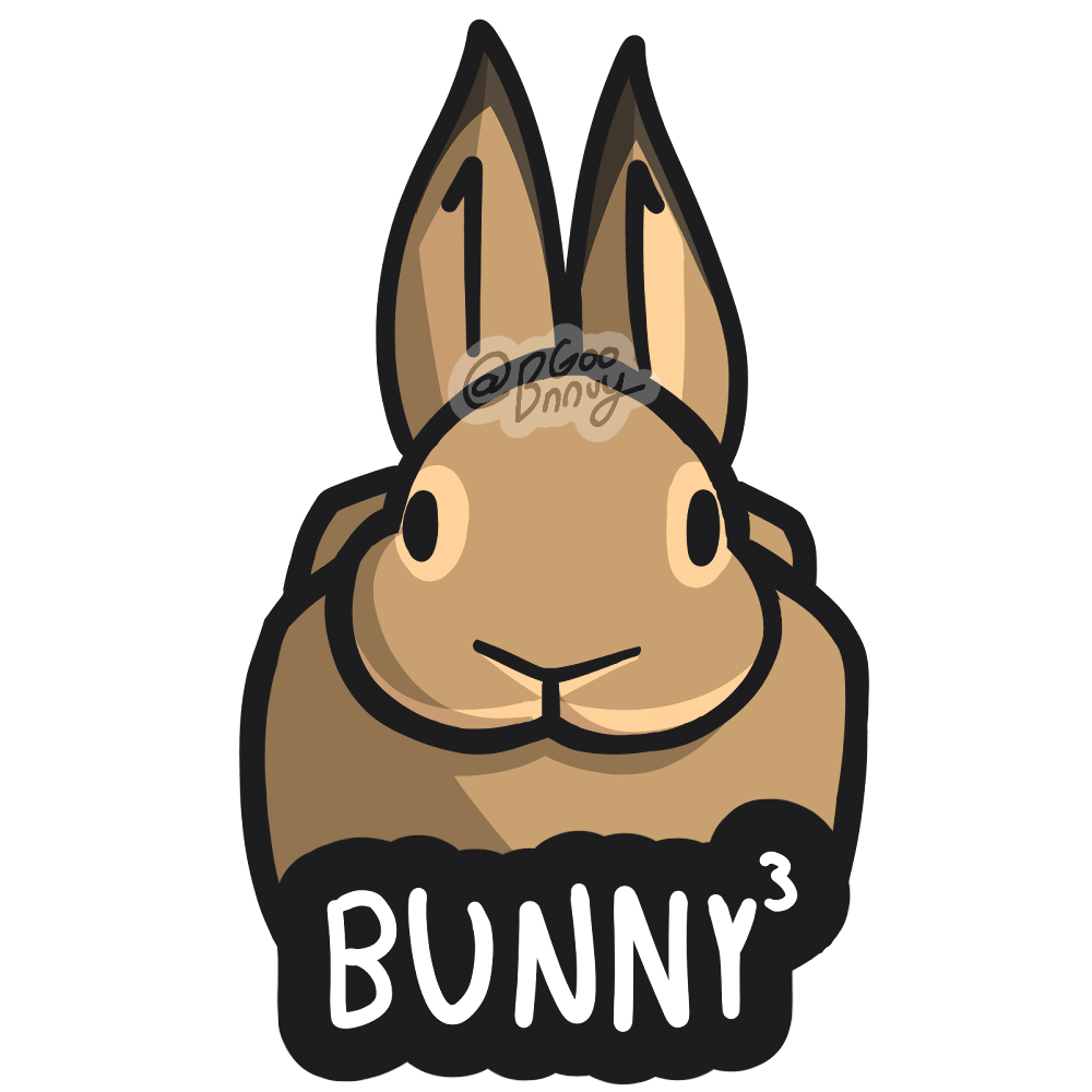 Funny Bunny Stickers by GooBnnuy