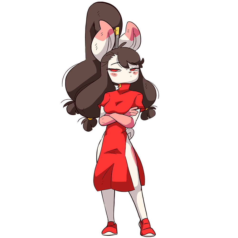Yumi Pig Sticker by Diives